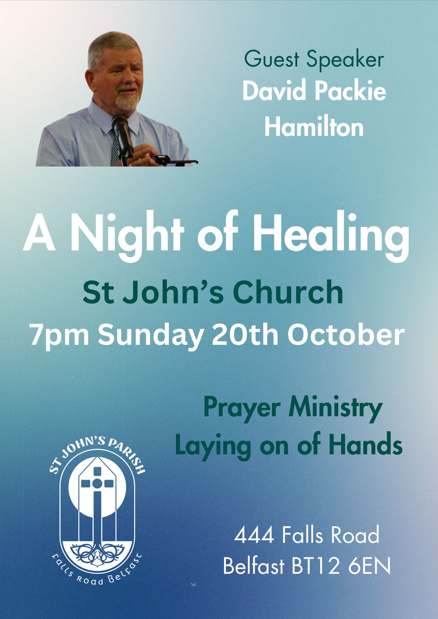 A Night of Healing – The Parish of St Teresa of Ávila, Glen Road, Belfast
