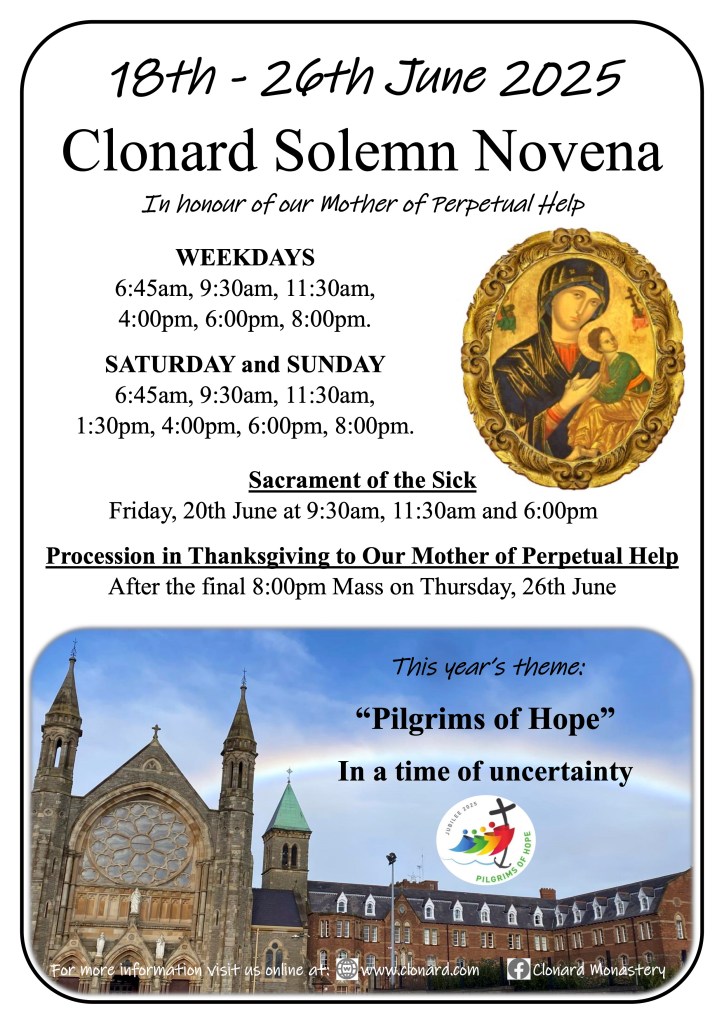 Clonard Solemn Novena – The Parish of St Teresa of Ávila, Glen Road ...